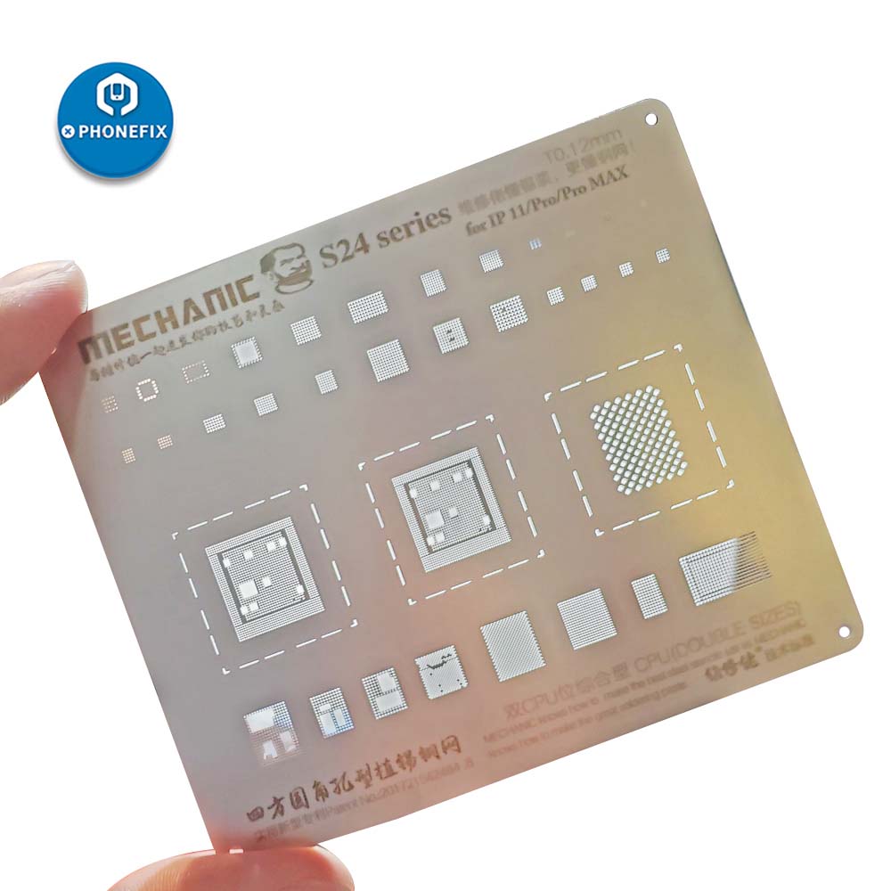 Mechanic 0.12mm S24 bga reballing stencil kit for iphone soldering