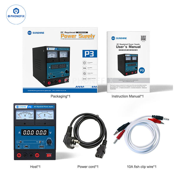 Sunshine P3 Dual Digital Display DC Regulated Power Supply