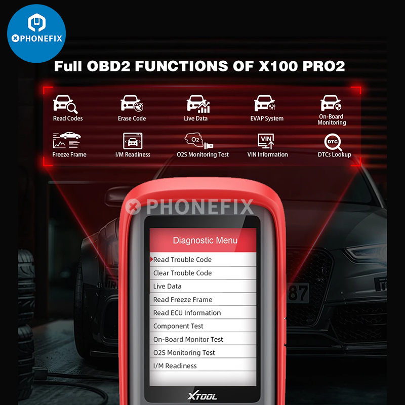 X100 Pro2 OBD2 Auto Key Programmer Diagnostic Tool