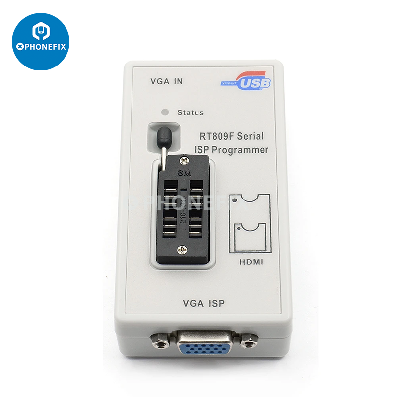 RT809F ISP Programmer LCD VGA ICSP BIOS Read Write Tool