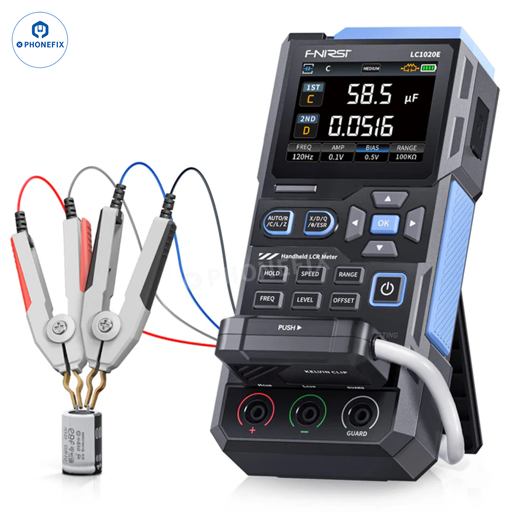 FNIRSI LC1020E Digital Bridge LCR Tester Auto Resistance Inductance Te