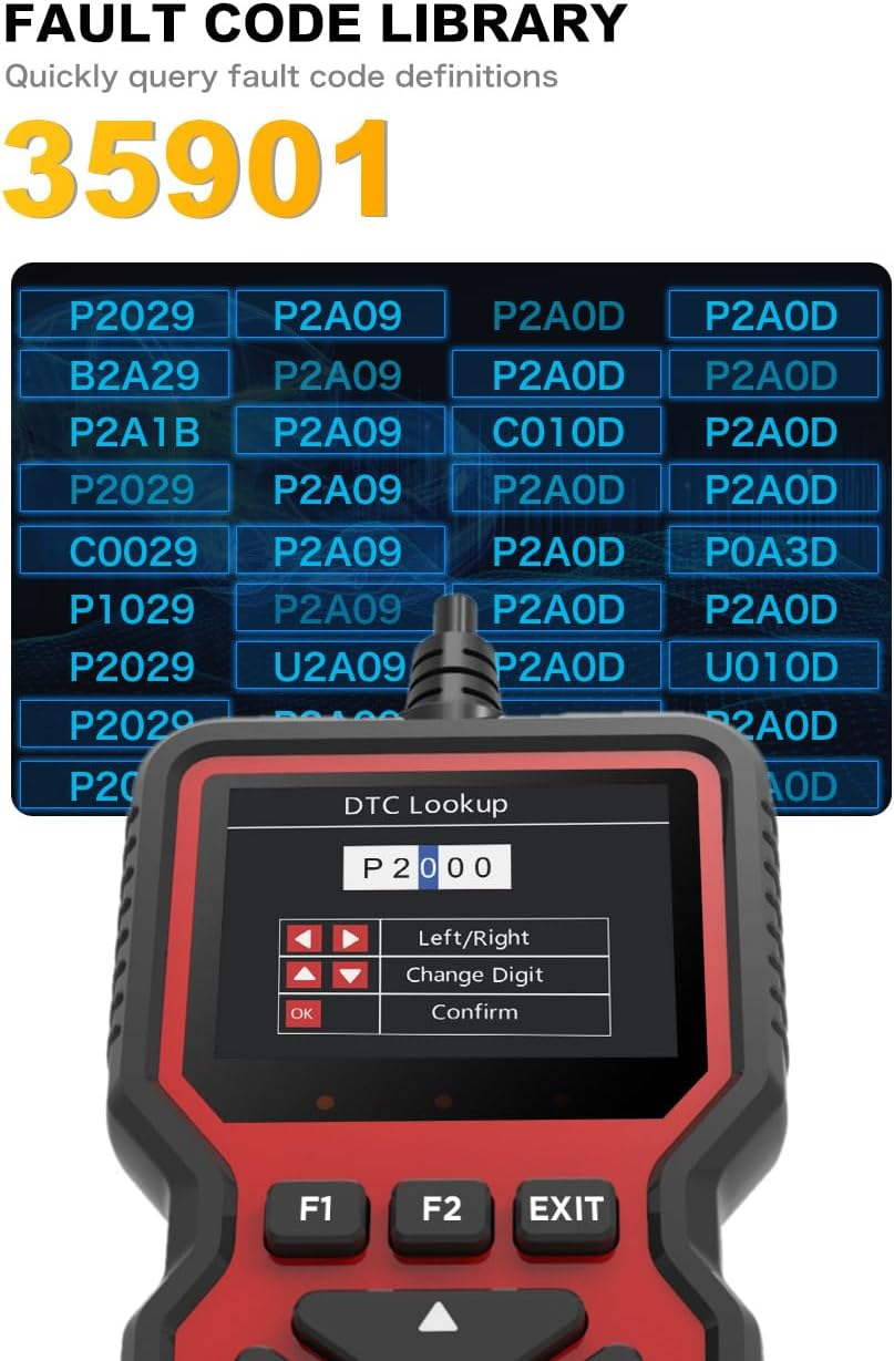V519 OBD2 Scanner Automotive Engine Fault Diagnostic Tool