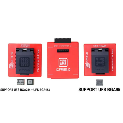 ICFRIEND EMMC UFS BGA95-153-254 Socket With E-Mate X 13-in-1 Adapter