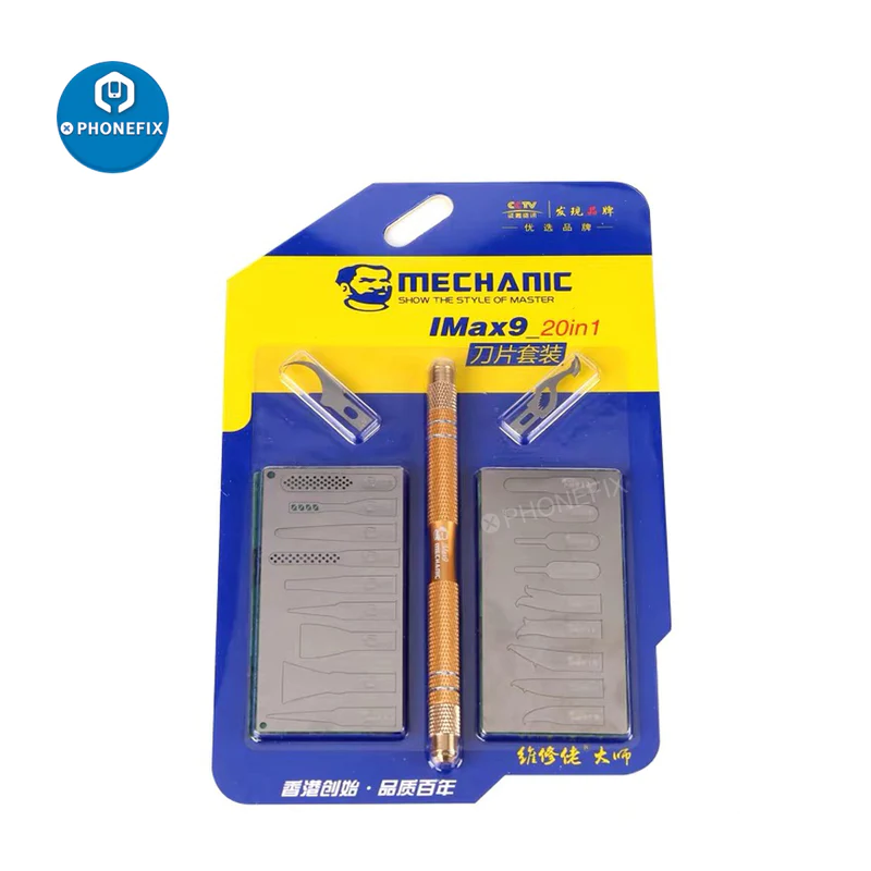 Mechanic IMax9 20 In 1 Phone Motherboard CPU Disassembly Blade Kit