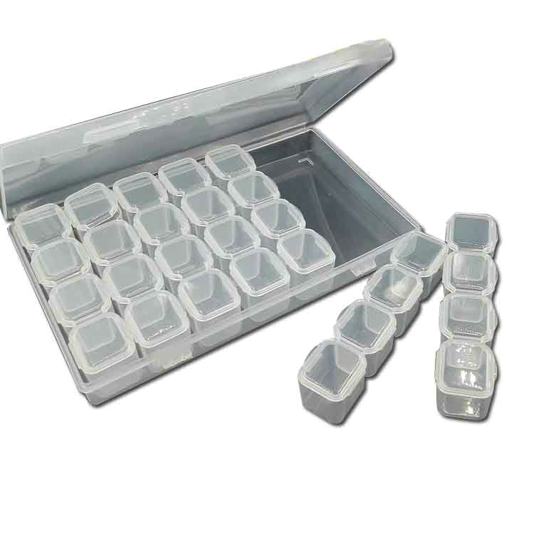 28 grid mobile phones IC repair parts box screw fittings storage box