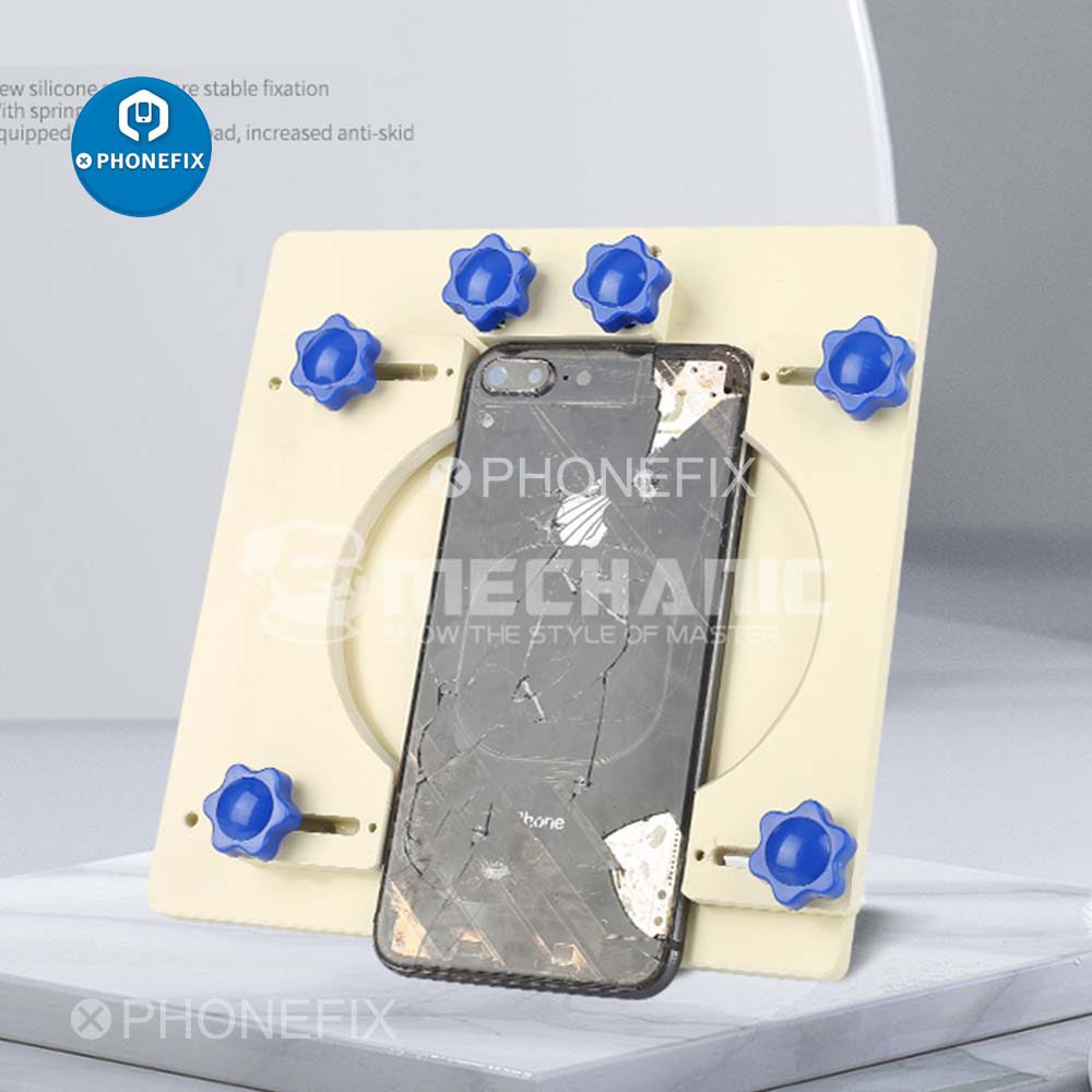 Adjustable Spring Fixture holder for phone back cover glass removal to