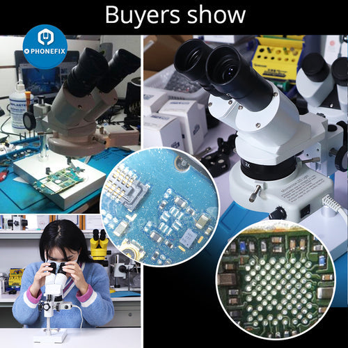 Binocular Stereo Microscope Industrial Inspection Tool With WF10X Eyep