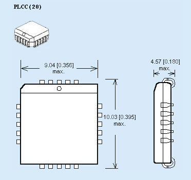 PLCC20 to DIP20 IC Test socket PLCC20 Chip programmer Adapter