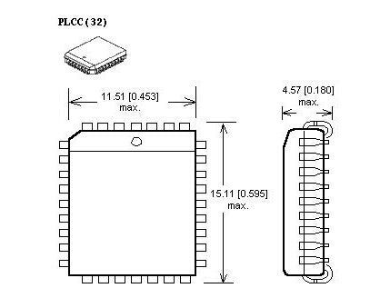 Universal PLCC32 TO DIP32 IC socket PLCC32 ic adapter