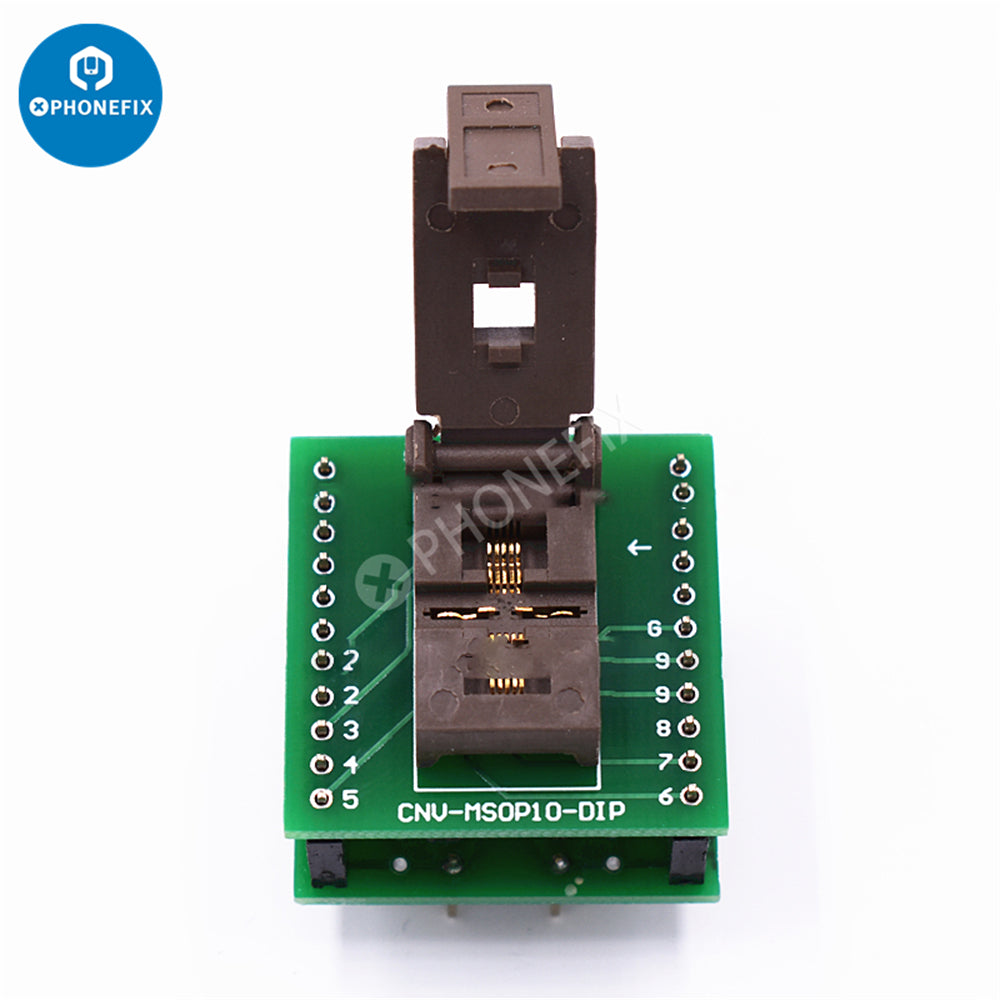 MSOP10 Burn In Socket Gold Plated Test Fixture