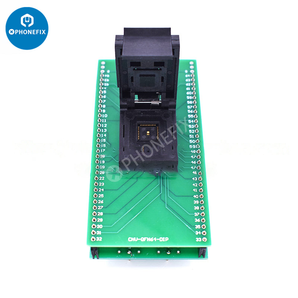 QFN8X8-64L(0.4) Burn In Socket Gold Plated Test Fixture