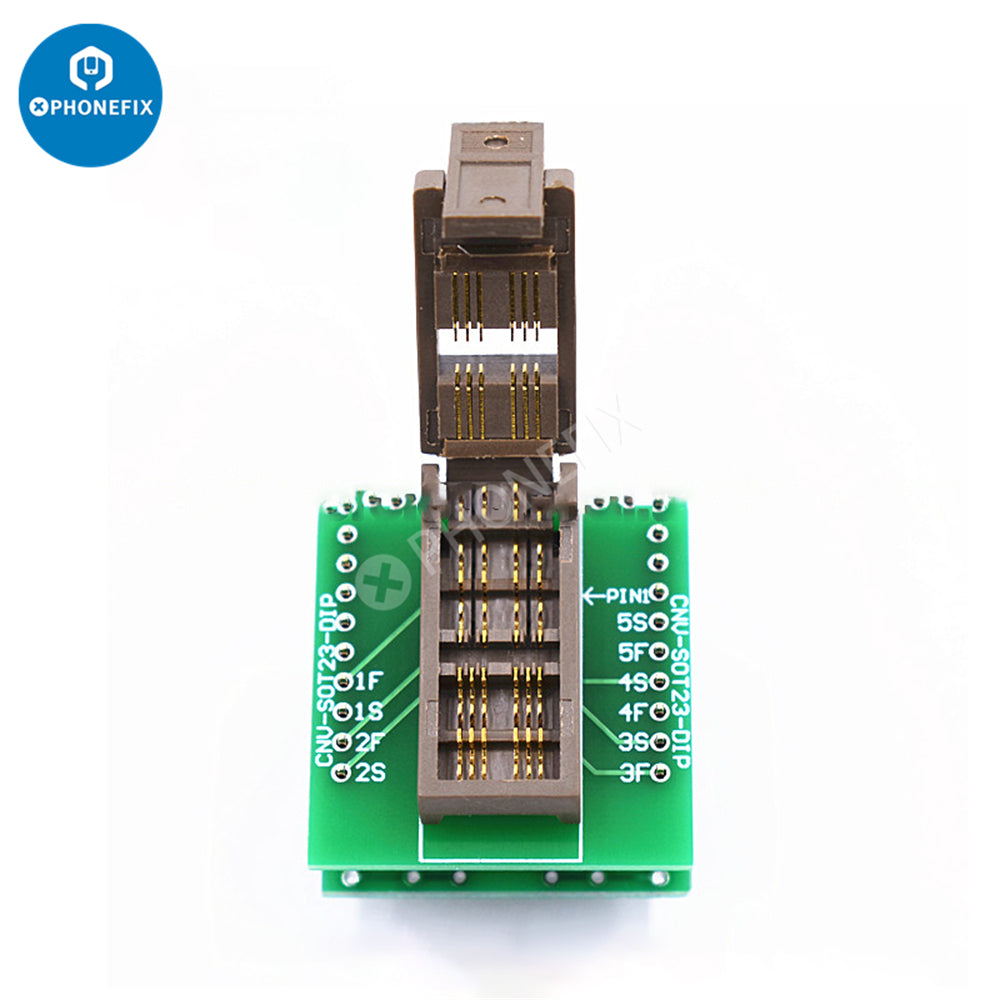 SOT23-5L To DIP5 Burn In Socket Gold Plated Test Fixture