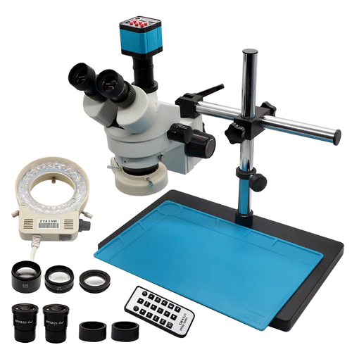 3.5X-90X Trinocular Microscope with Digital 38MP HDMI Video Camera