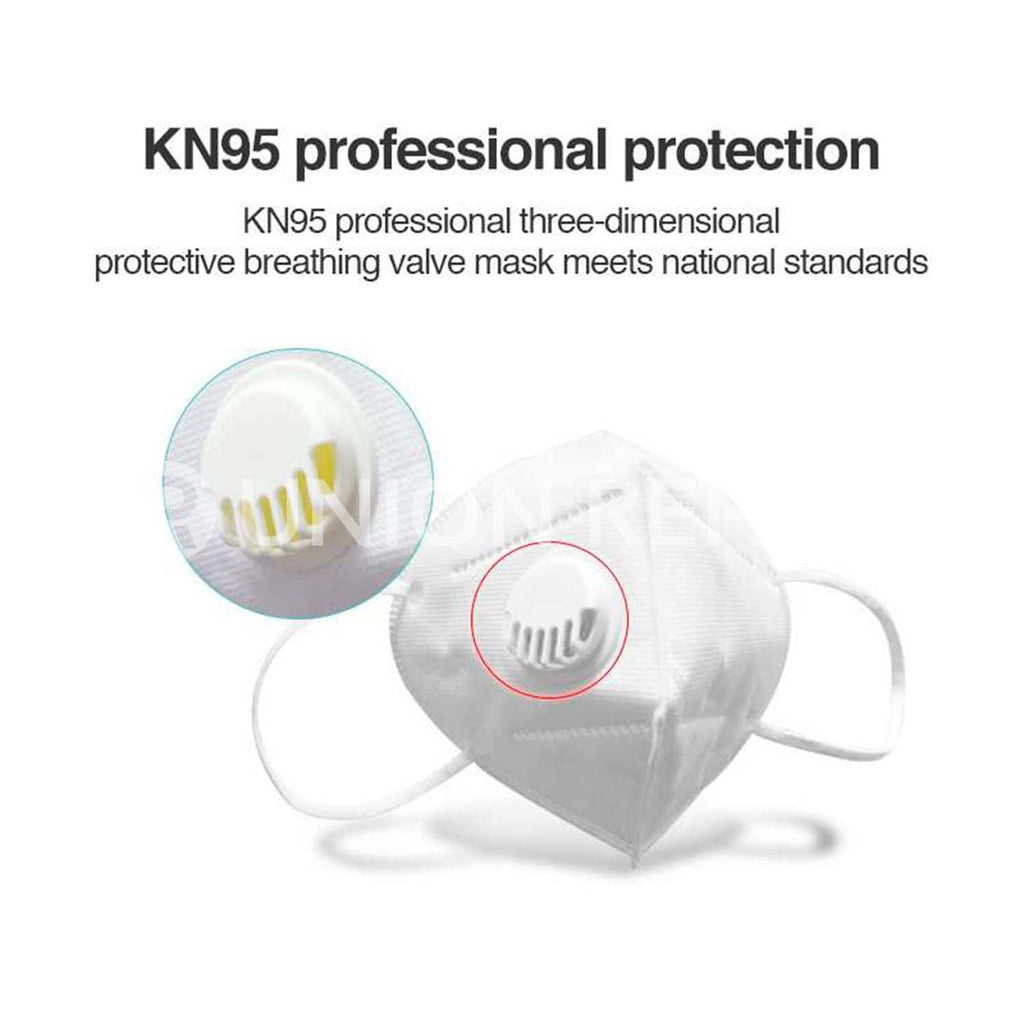 Individual Package KN95 FFP2 Particulate Respirator with Breather Valv