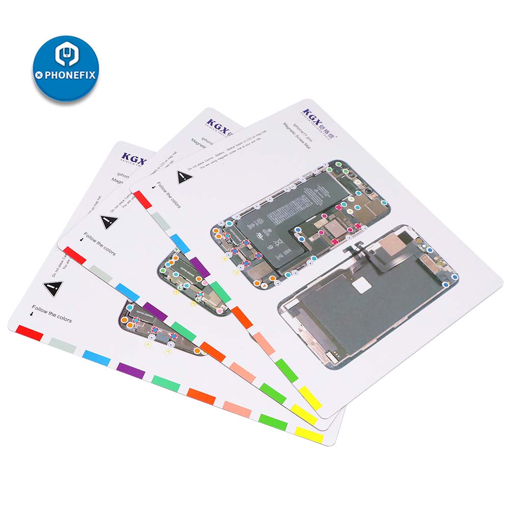 Magnetic Screw Mat iphone 11 XS MAX X 8 7 6S 6 Teardown guide Pad