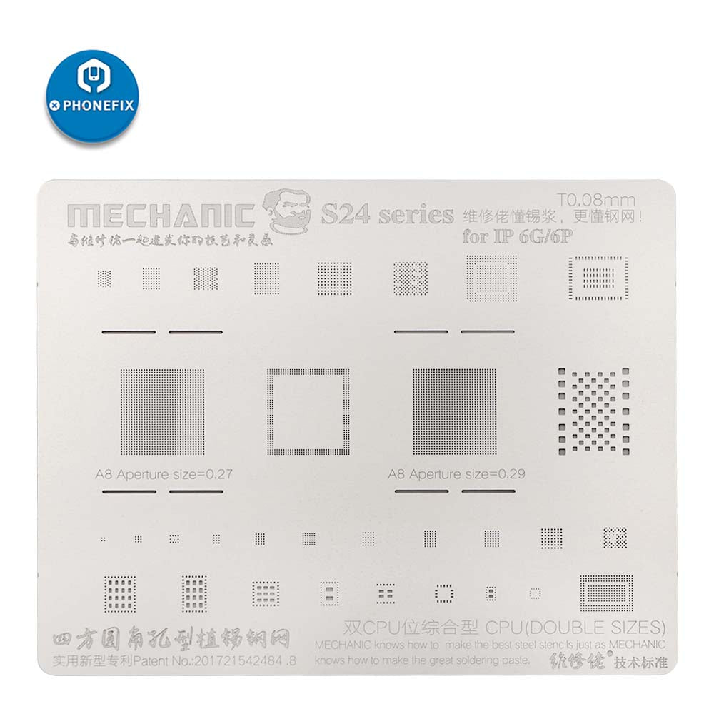 Mechanic 0.12mm S24 bga reballing stencil kit for iphone soldering