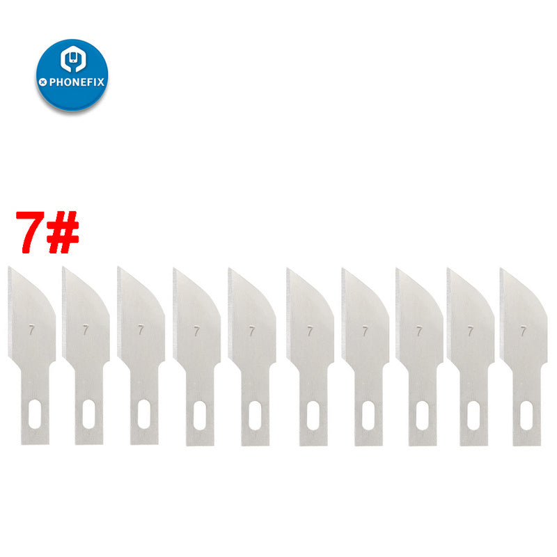 10pcs High Precision Knife Blades Scorper Graver Engraving Craft Knife