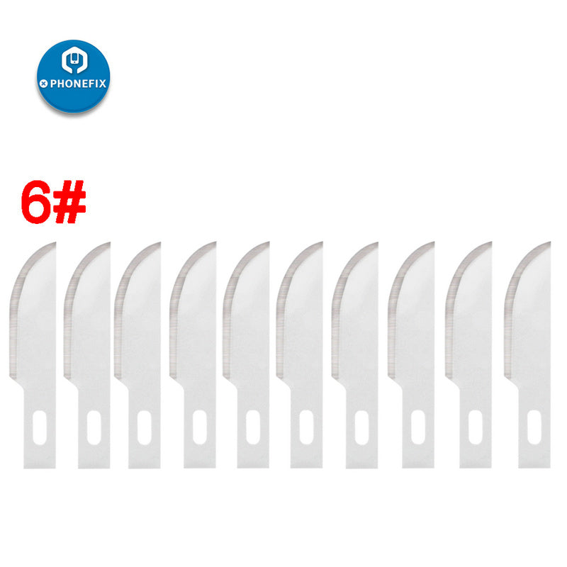 10pcs High Precision Knife Blades Scorper Graver Engraving Craft Knife