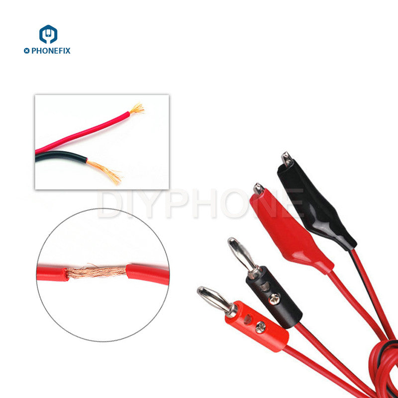 Multimeter DC power supply cable Alligator Clips to Banana Plug