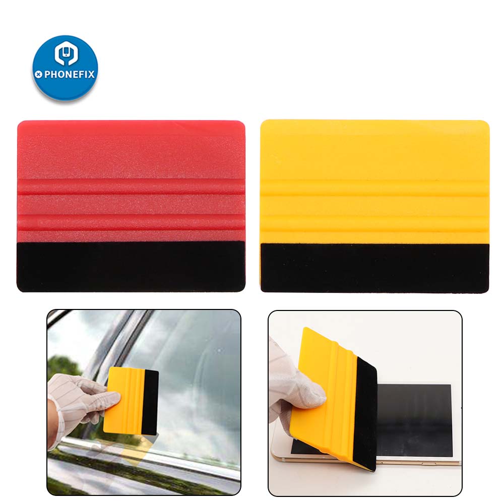 Plastic Durable Felt Edge Squeegee 4 Inch for Car Window Film