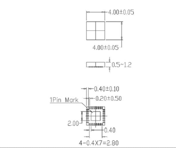 0.4 QFN32 to DIP32 test socket 4*4mm QFN32 programmer adapter