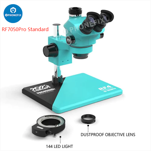 RF7050Pro 2KC3 7-50X Trinocular Stereo Microscope Camera