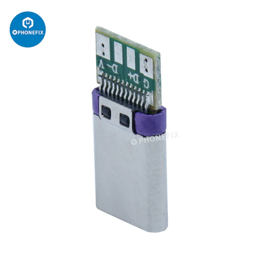 USB 3.0 Type C 9Pin Jack Male Heads PD QC Charging Plug Connector