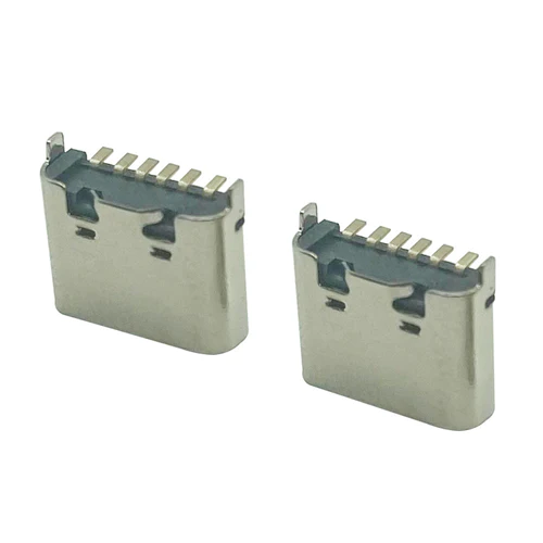 USB 3.0 Type C Female Plug 6Pin Connector Vertical Jack Charging Socke