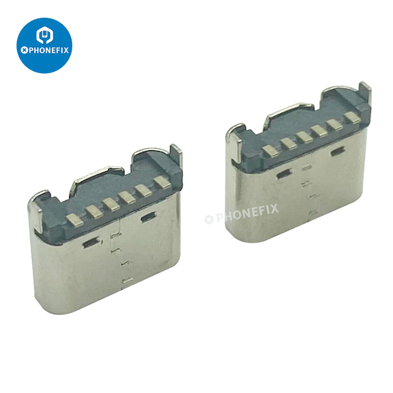 USB 3.0 Type C Female Plug 6Pin Connector Vertical Jack Charging Socke