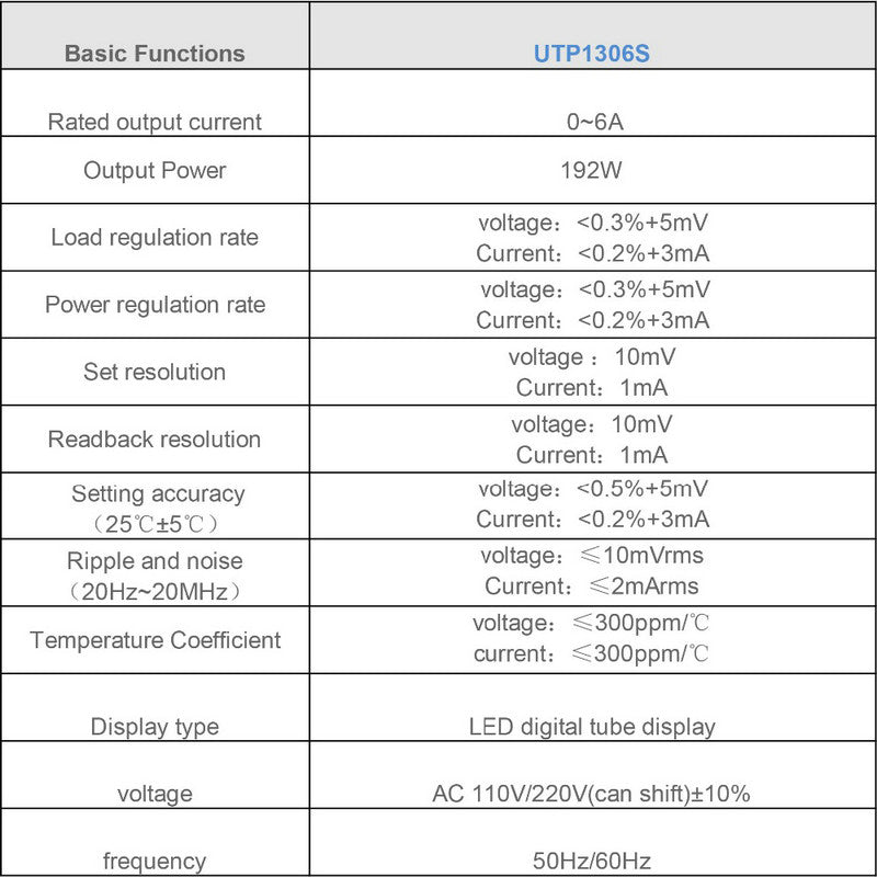 UNI T UTP1306S DC power supply Adjustable linear 0-32V 0-6A
