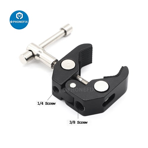 Universal Microscope Holder 360° Rotating Bracket With Articulating Ar