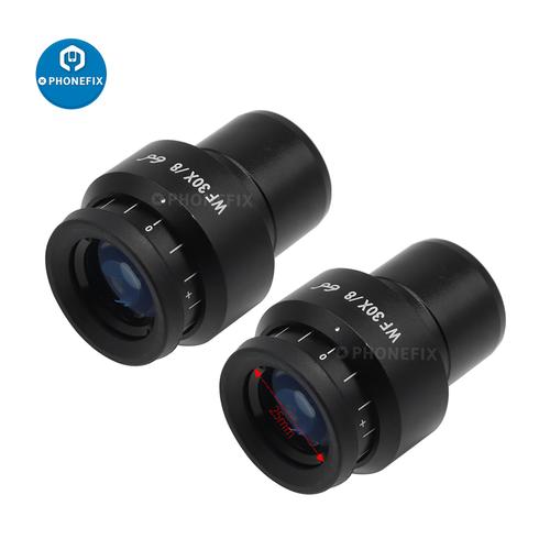 WF30X-8 Stereo Microscope High Eye-point Eyepiece Plan Diopter Adjusta
