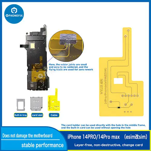 WYLIE ESIM to SIM Card Tool Kit For iPhone 14 Pro Max