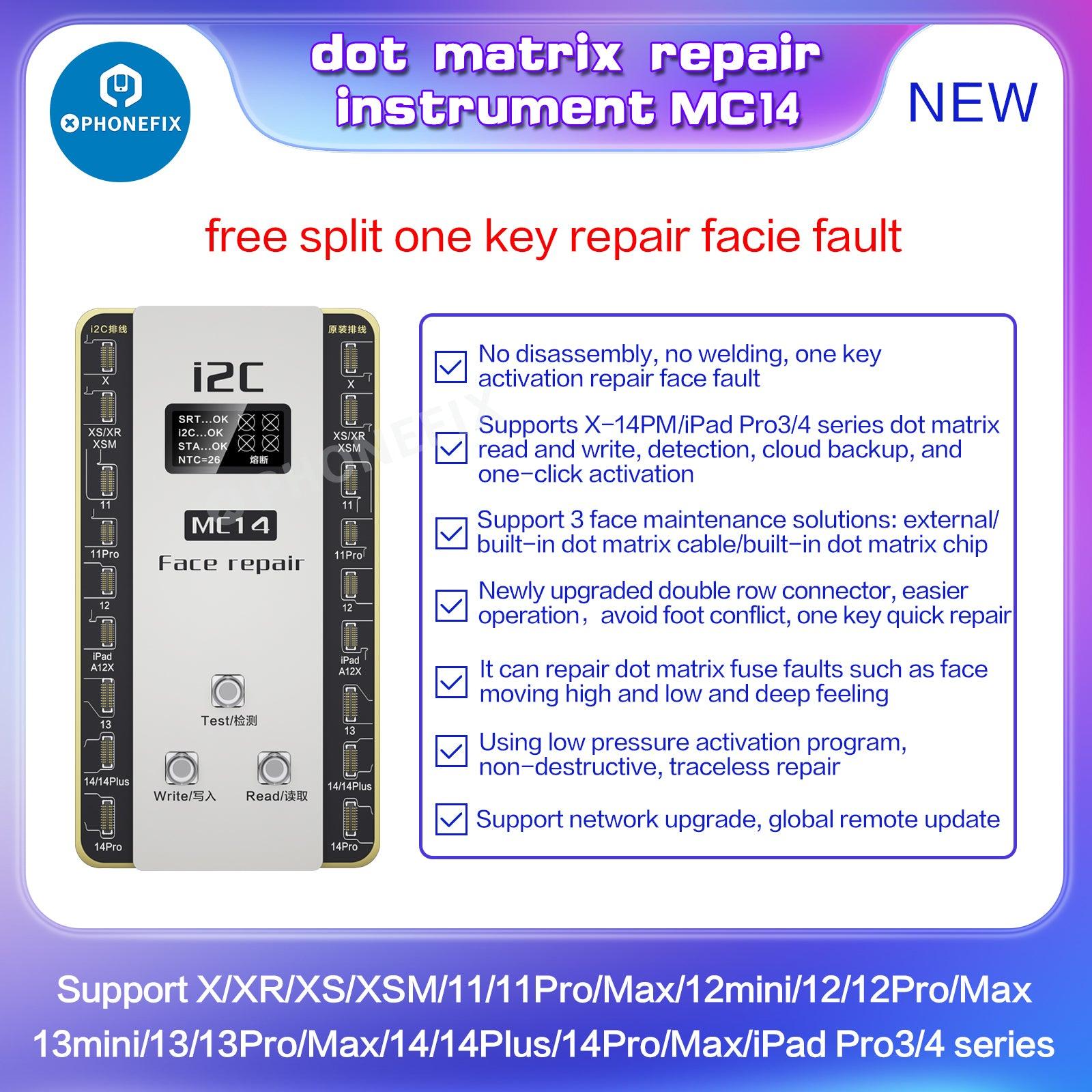 i2C MC15 Dot Matrix Face ID Programmer For iPhone X-15Pro Max Repair